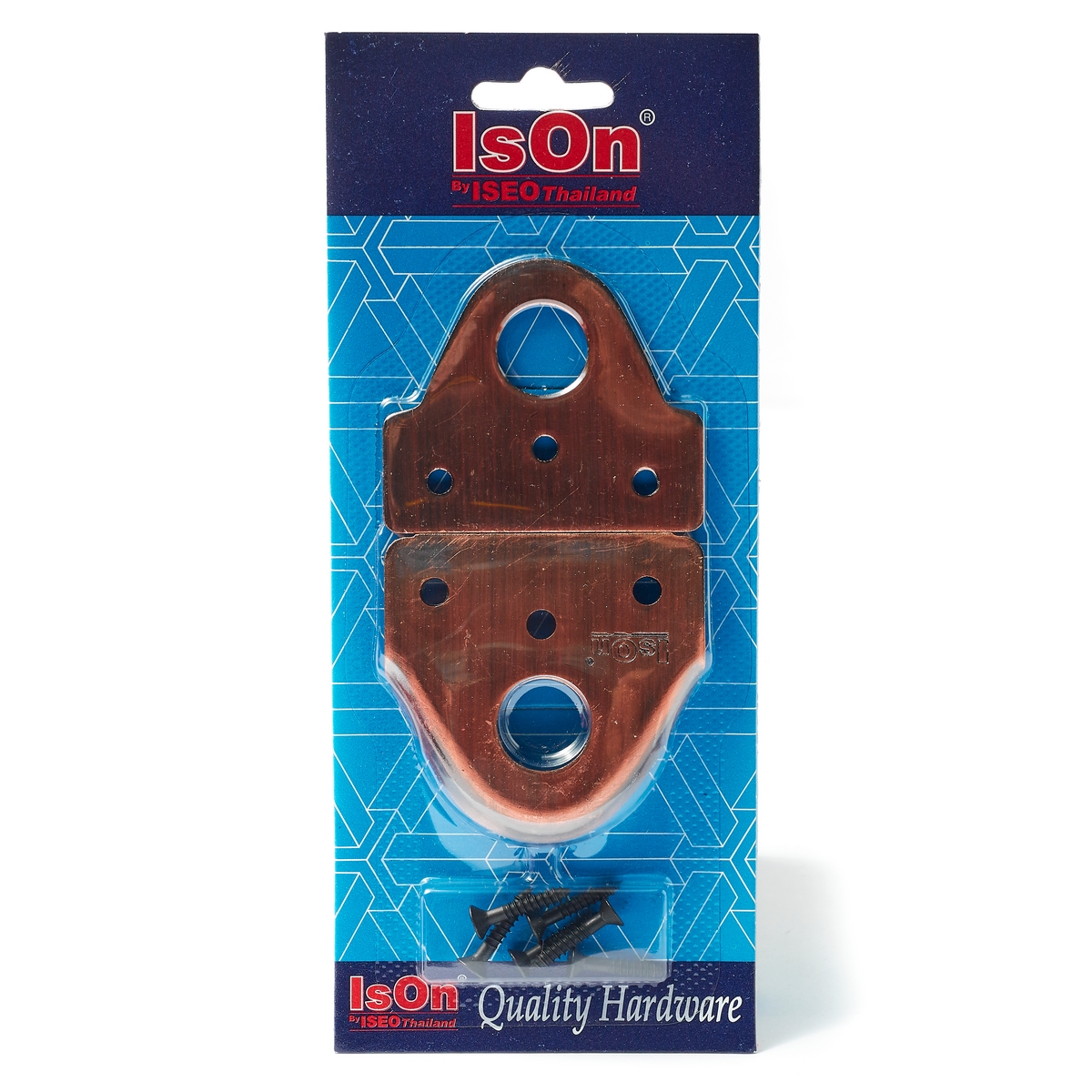 ISON สายยูเหล็กคล้องกุญแจ รุ่น OT-07 สีทองแดงรมดำ ติดตั้งบานประตู เปิด ...